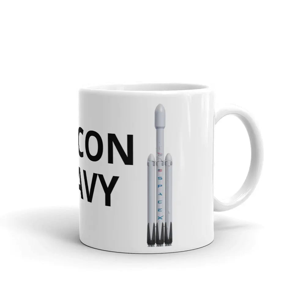Novelty SpaceX Falcon Heavy Rocket Coffee Tea Mug Elon Musk ...